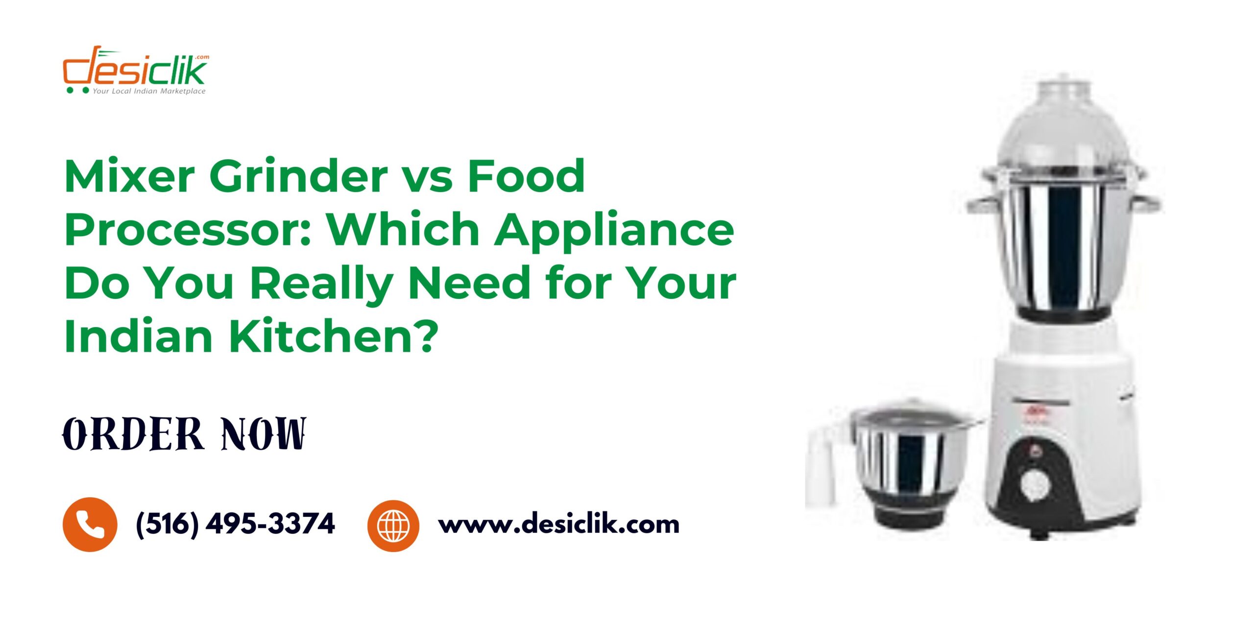 Mixer Grinder vs Food Processor: Which is Best for your Kitchen