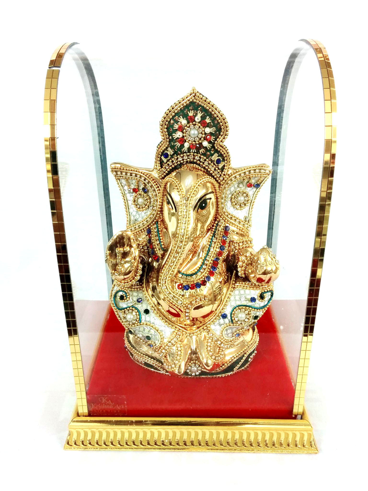 Handcrafted Artistic Embellished Lord Ganesha Murthi, STATUE #23353 ...