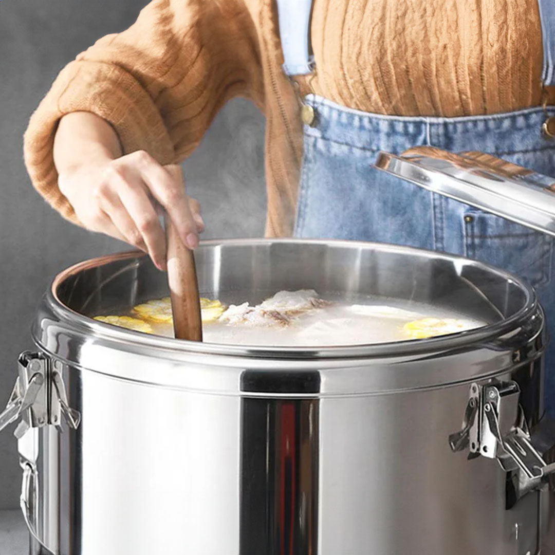 SOGA 30L Stainless Steel Stock Pots – Hot & Cold Beverage Containers ...