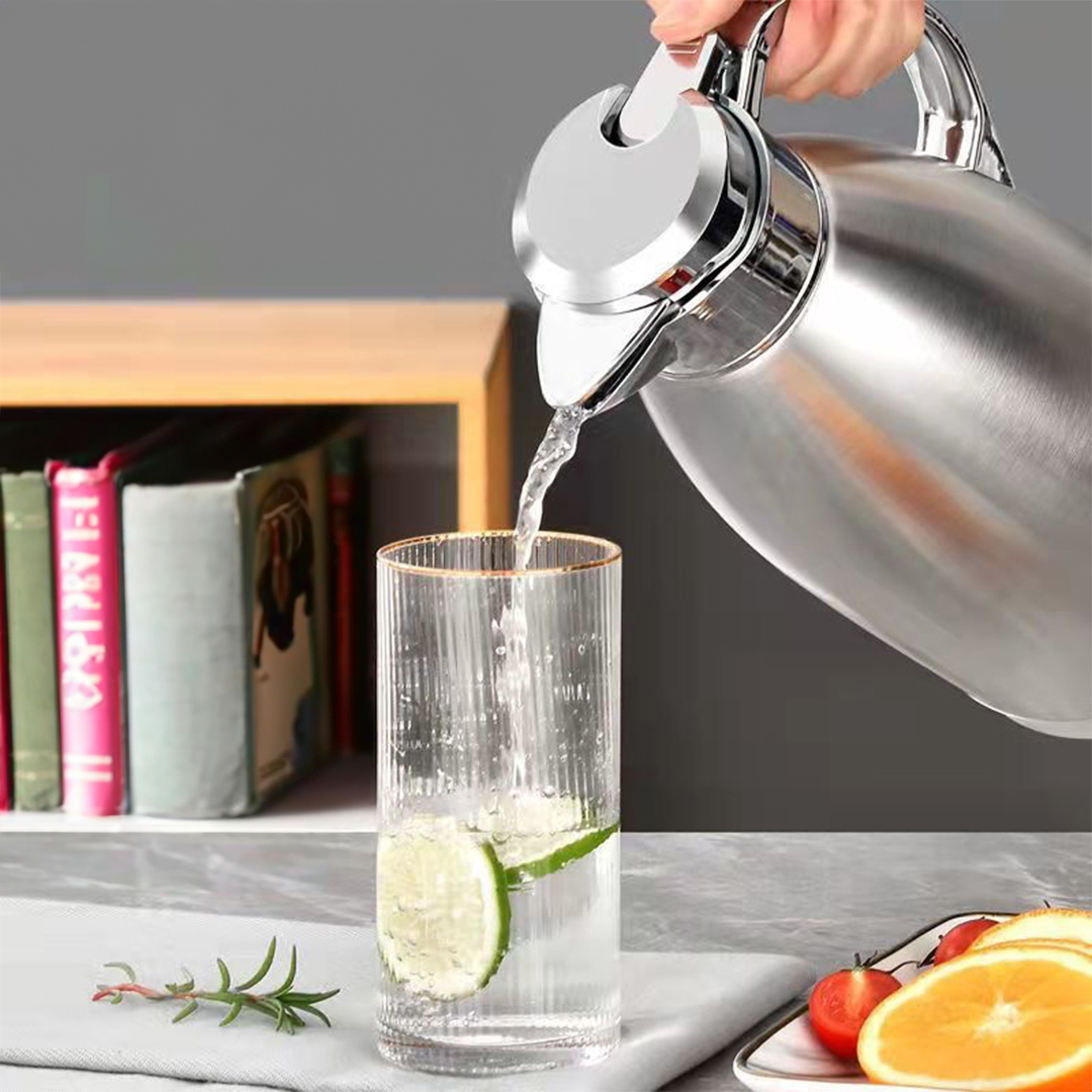 SOGA 2-Pack 2.3L Stainless Steel Insulated Vacuum Flasks #60668 ...