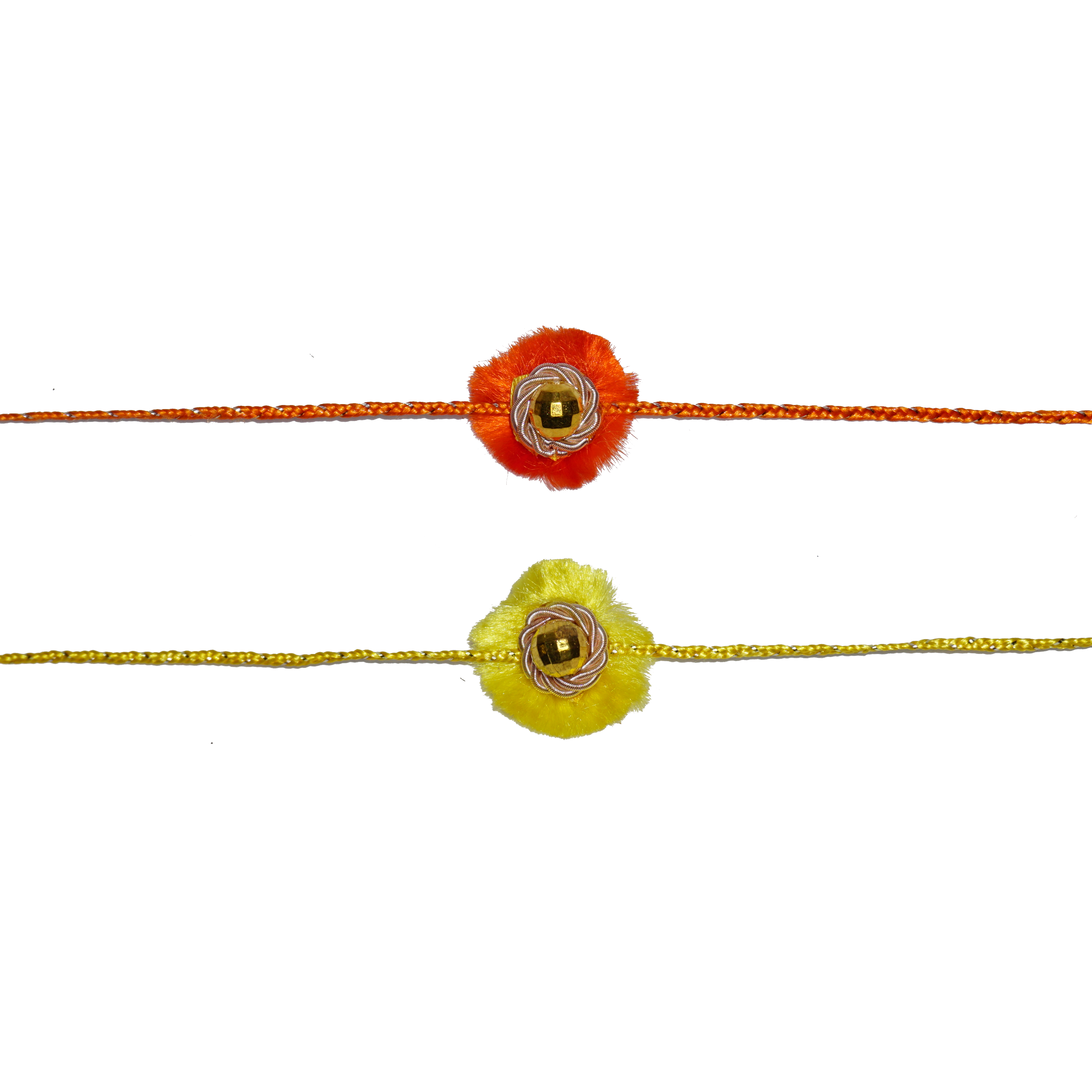 Impressive Zardosi Rakhi W/ Elegant thread work + Roli & Chaval #48574 ...