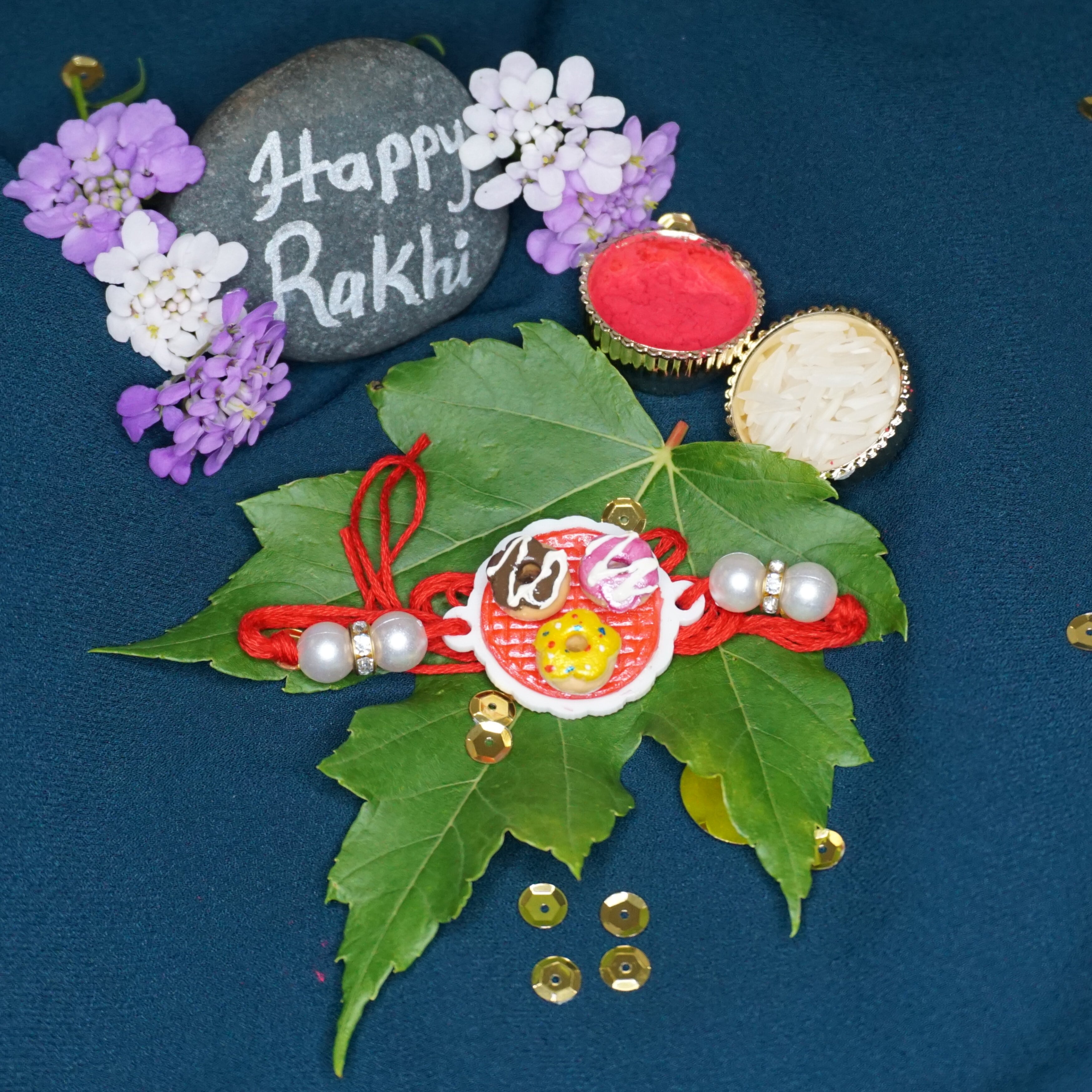 FOOD RAKHI - Creamy Donut Rakhi for the Sweet Tooth Brothers W/ Roli ...