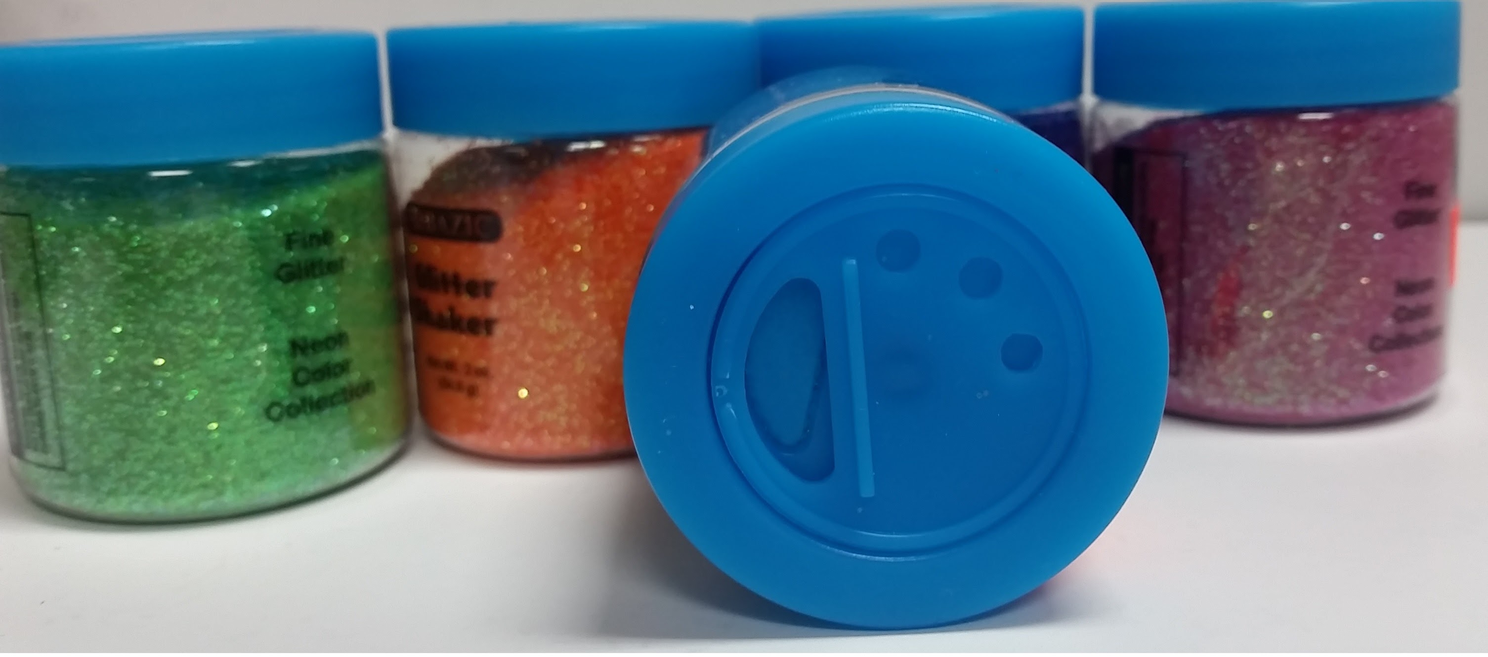 Neon Colors Rangoli Glitter Powder 6 pack #25932 | DesiClik.com, USA