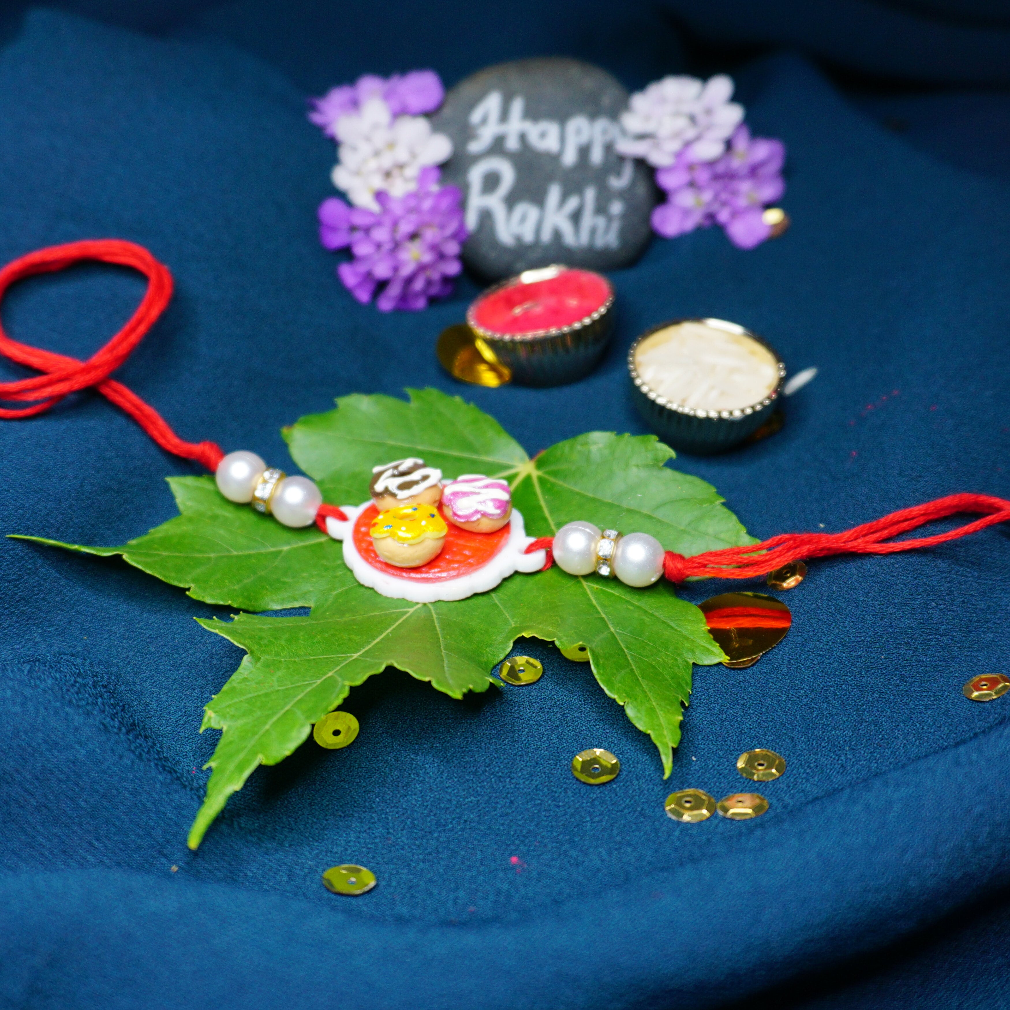 FOOD RAKHI - Creamy Donut Rakhi for the Sweet Tooth Brothers W/ Roli ...