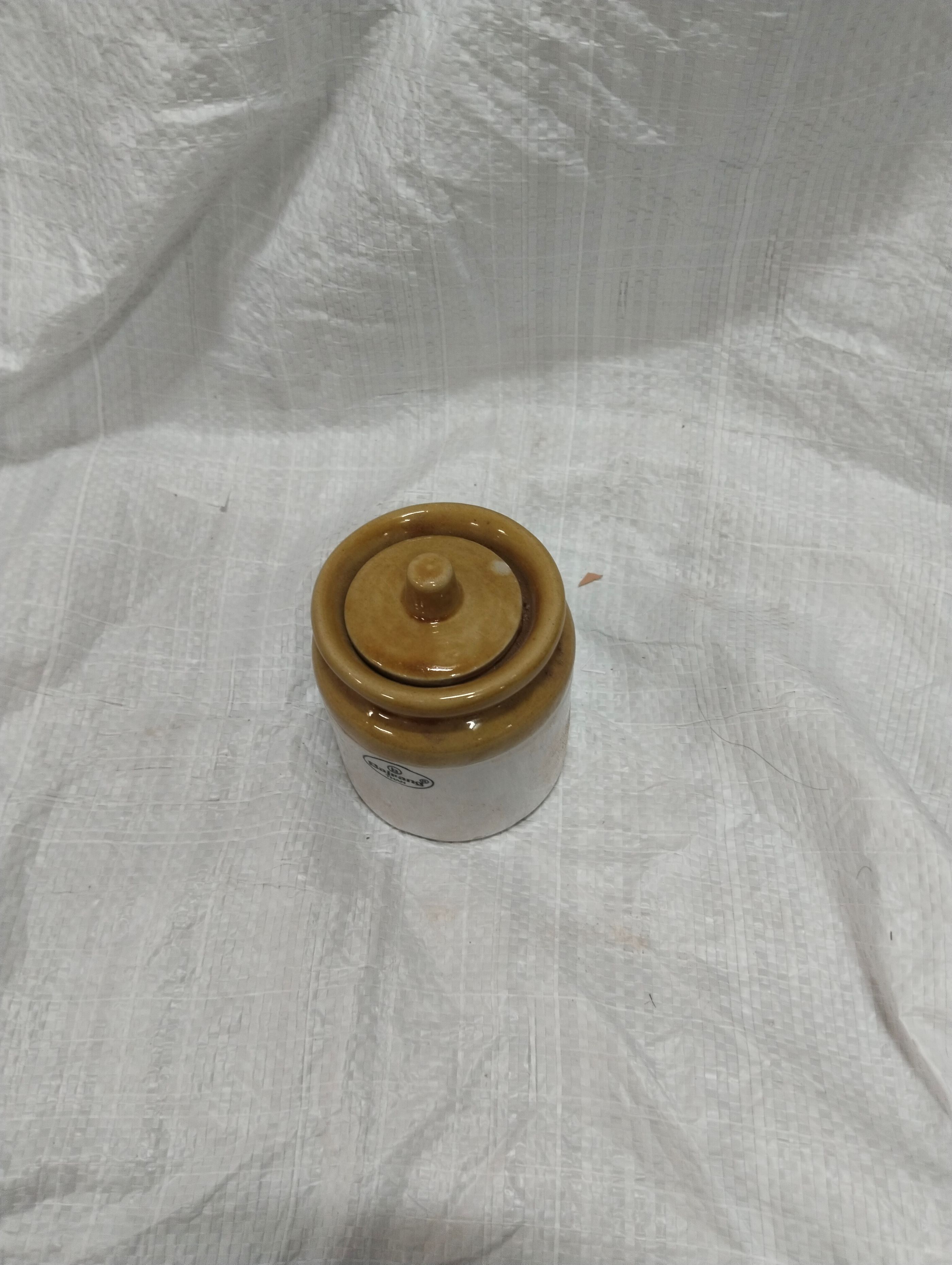 2 Pcs Indian Handmade Ceramic Pickle Jar With Lid/Achar Barni - 3.5 ...