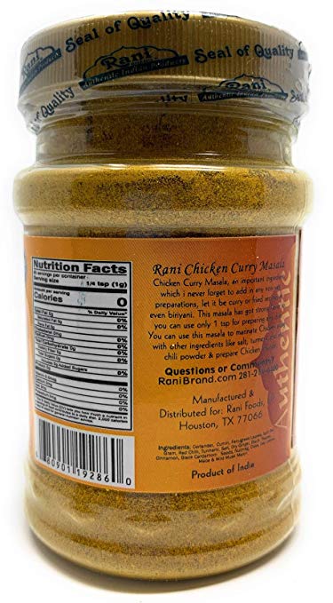 Rani Chicken Curry Masala Natural Indian 16-Spice Blend 3oz (85g ...