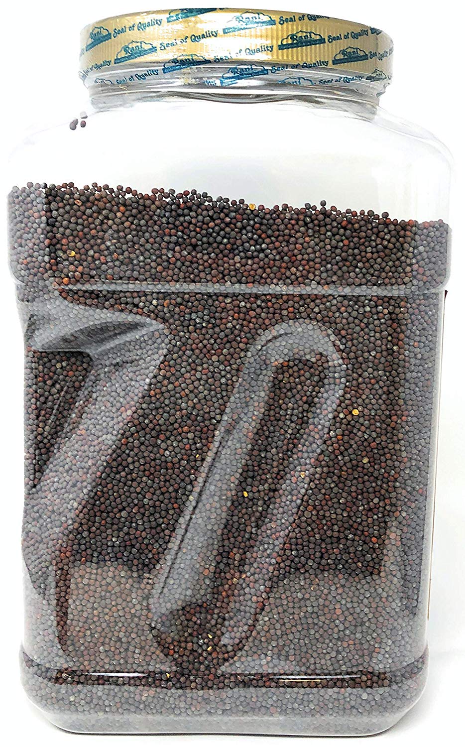 Rani Black Mustard Seeds Whole Spice (Rai Sarson) 80oz (5lbs) PET Jar ...