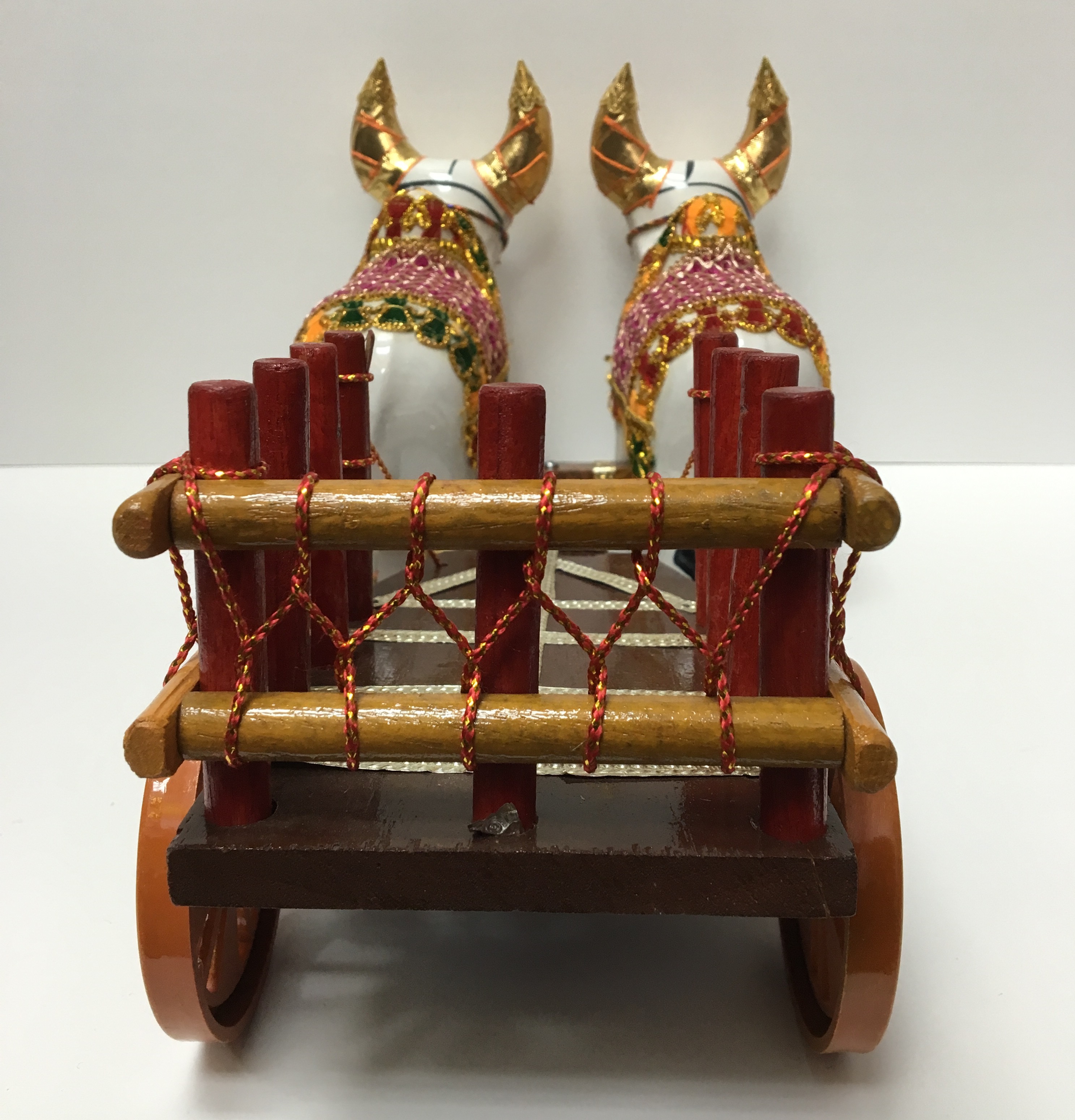 Handcrafted Traditional Design Bull Cart Set #25788 | DesiClik.com, USA