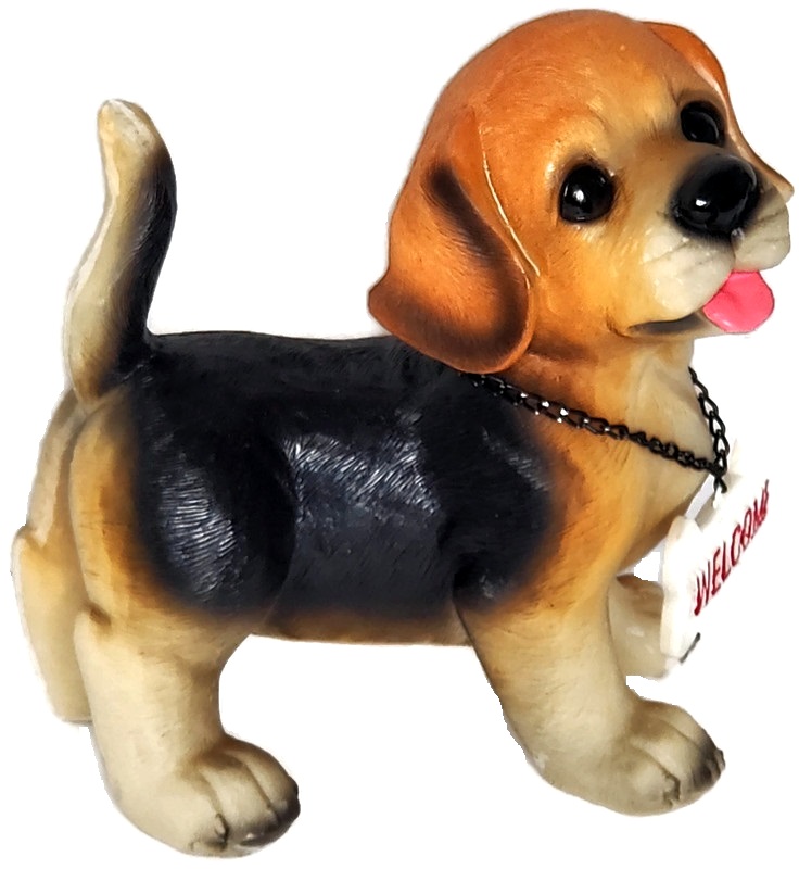 7.25" WELCOME Sign Beagle Puppy Statue Home,Garden Decor & Gift #27592 ...