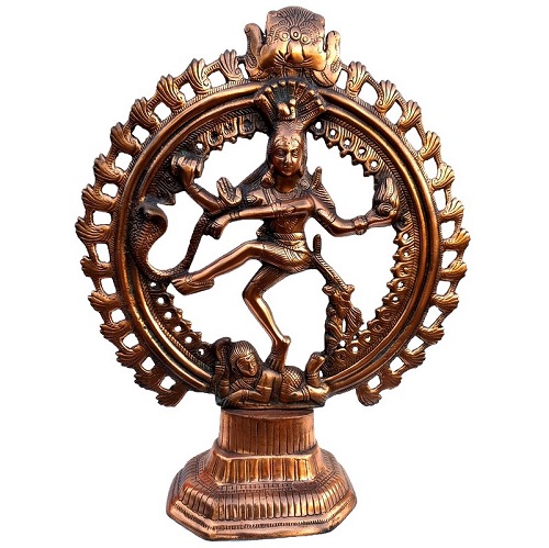 21" Nataraj Dancing Statue Metalic Bronze Color Puja / Home Decor ...
