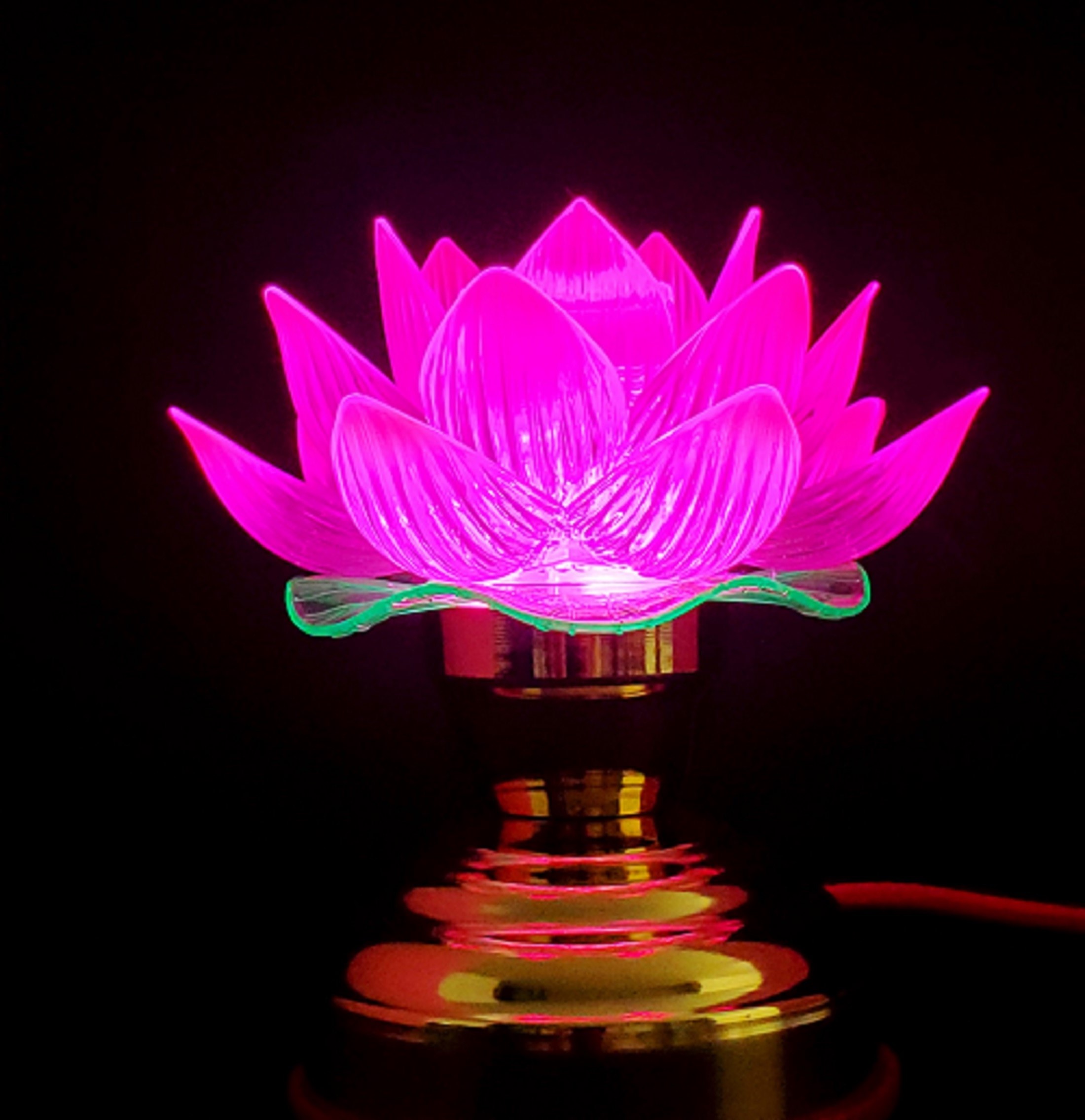 ALL IN ONE Color Changing 5" LOTUS LIGHT LAMP Home Decor,Temple,Gift ...