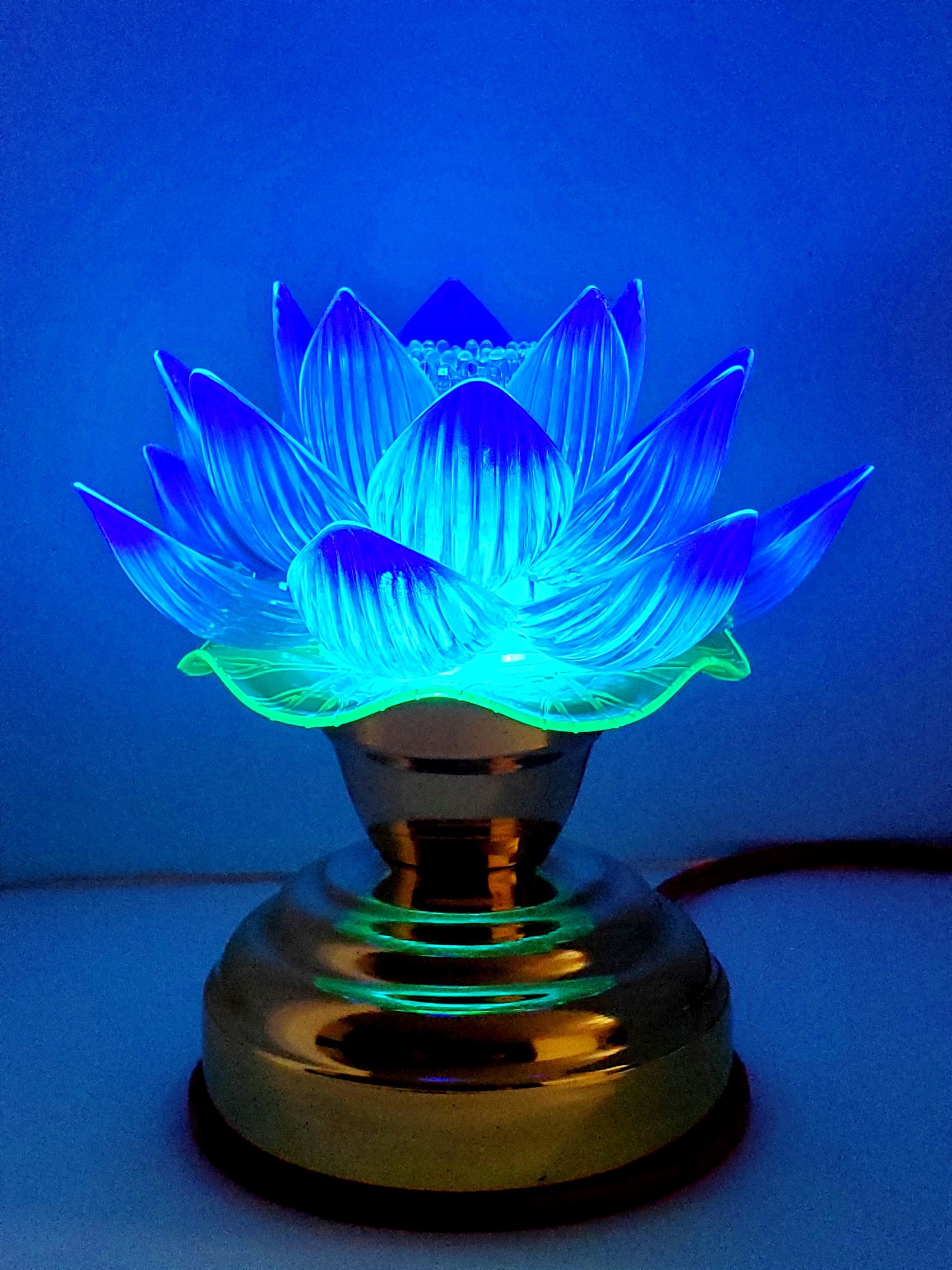 ALL IN ONE Color Changing 5" LOTUS LIGHT LAMP Home Decor,Temple,Gift ...