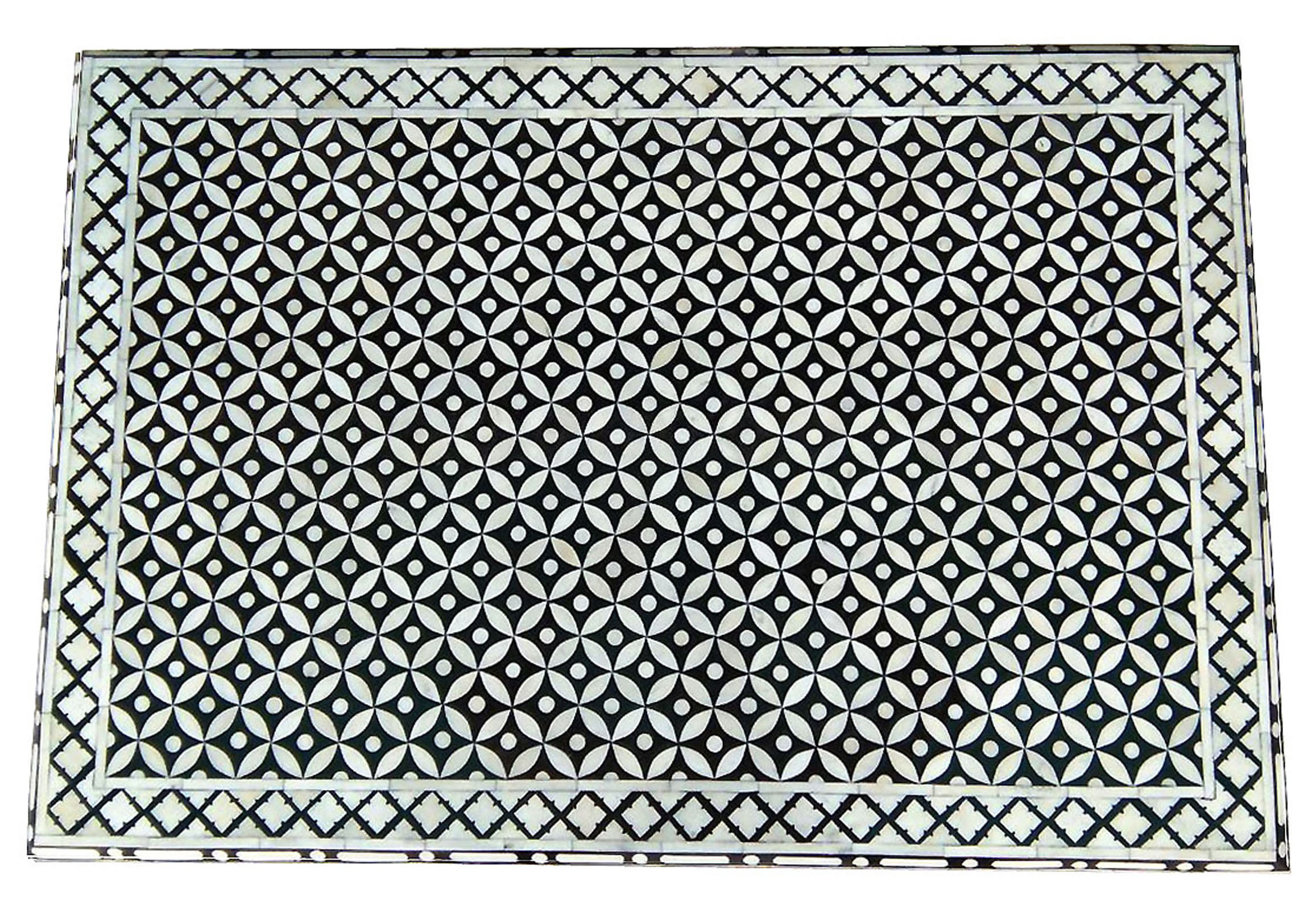 Bone Inlay Hand Crafted 36" Rectangle Coffee Table #28414 | DesiClik ...