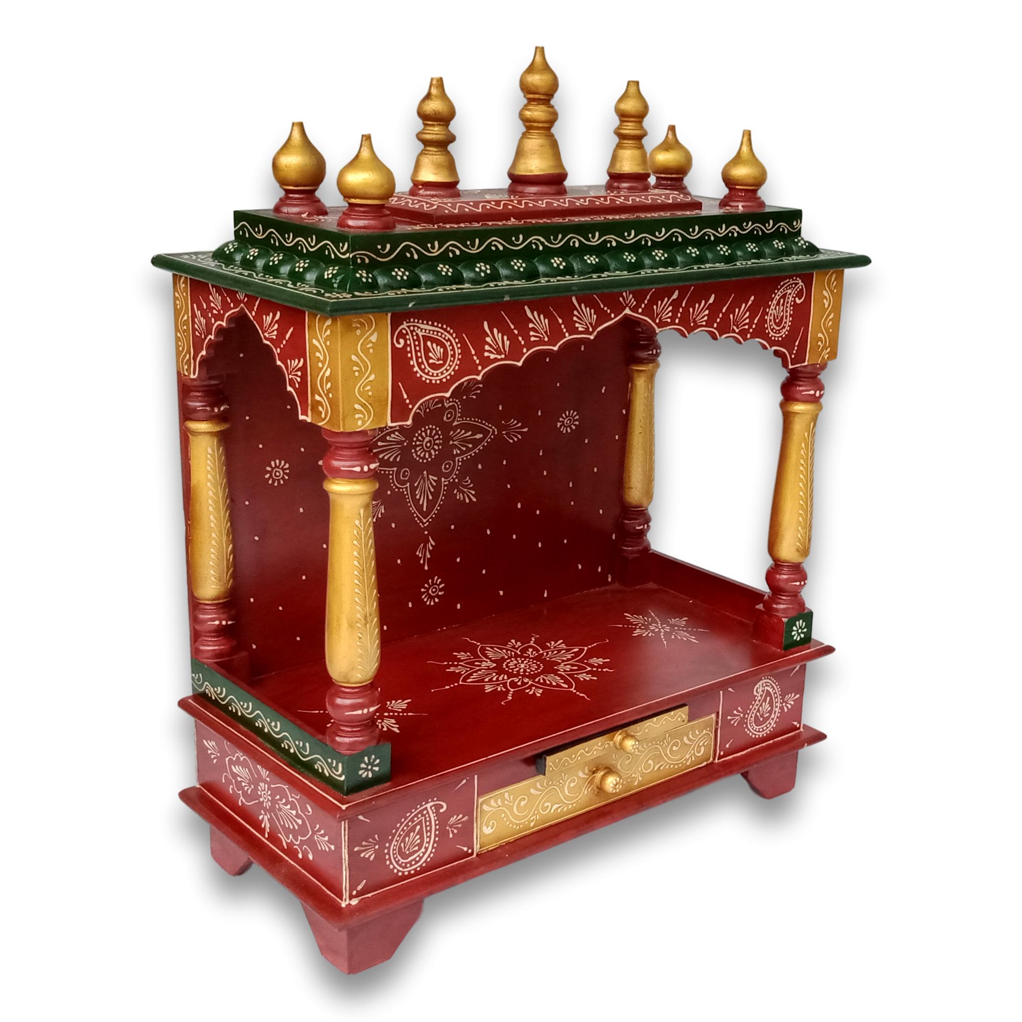 Wooden Home Temple, Mandir, Pooja Ghar, Mandapam for Worship, Handmade ...