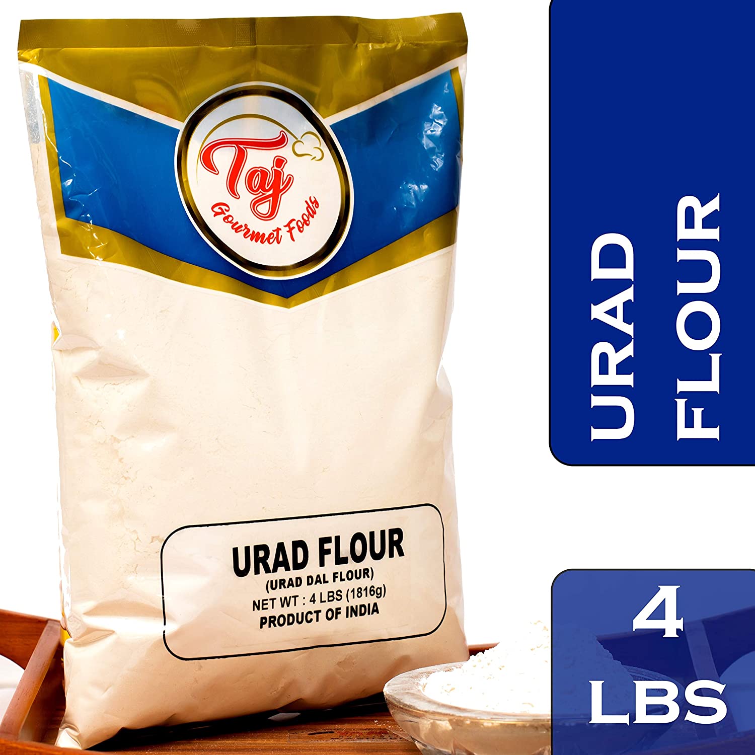 TAJ Premium Urad Flour (White Lentil Flour, Udad Flour) #42991 ...