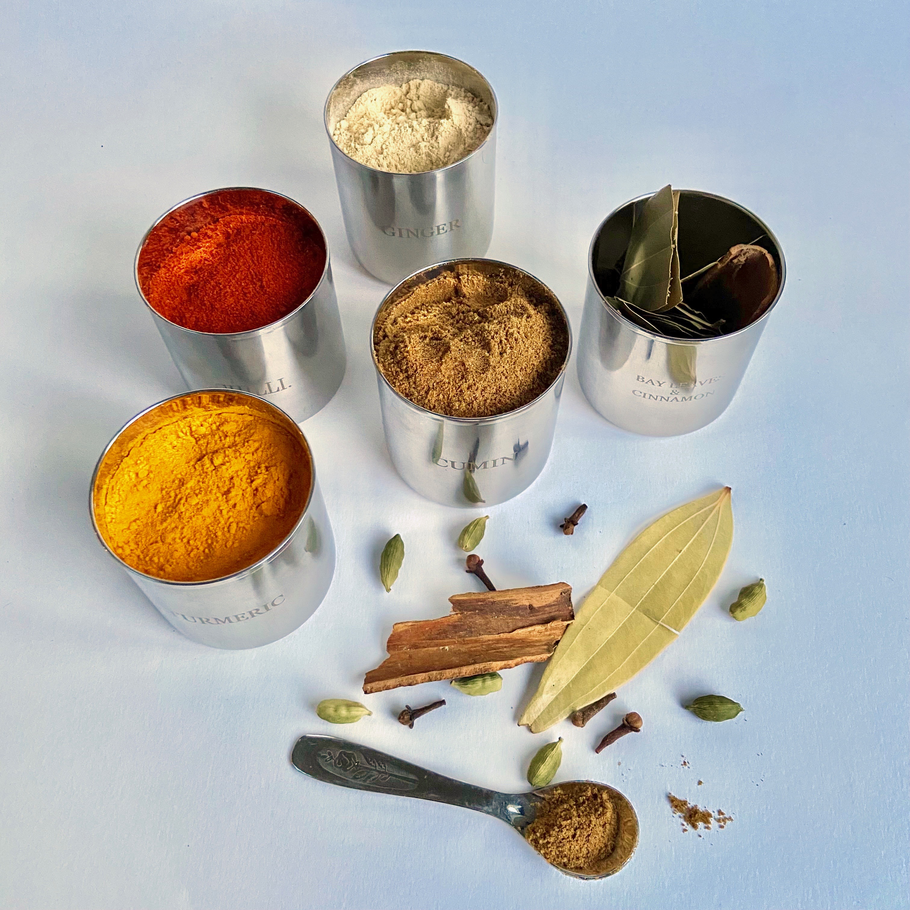 Pack of 13 Aromatic Authentic Essential Spices from India #27513 ...