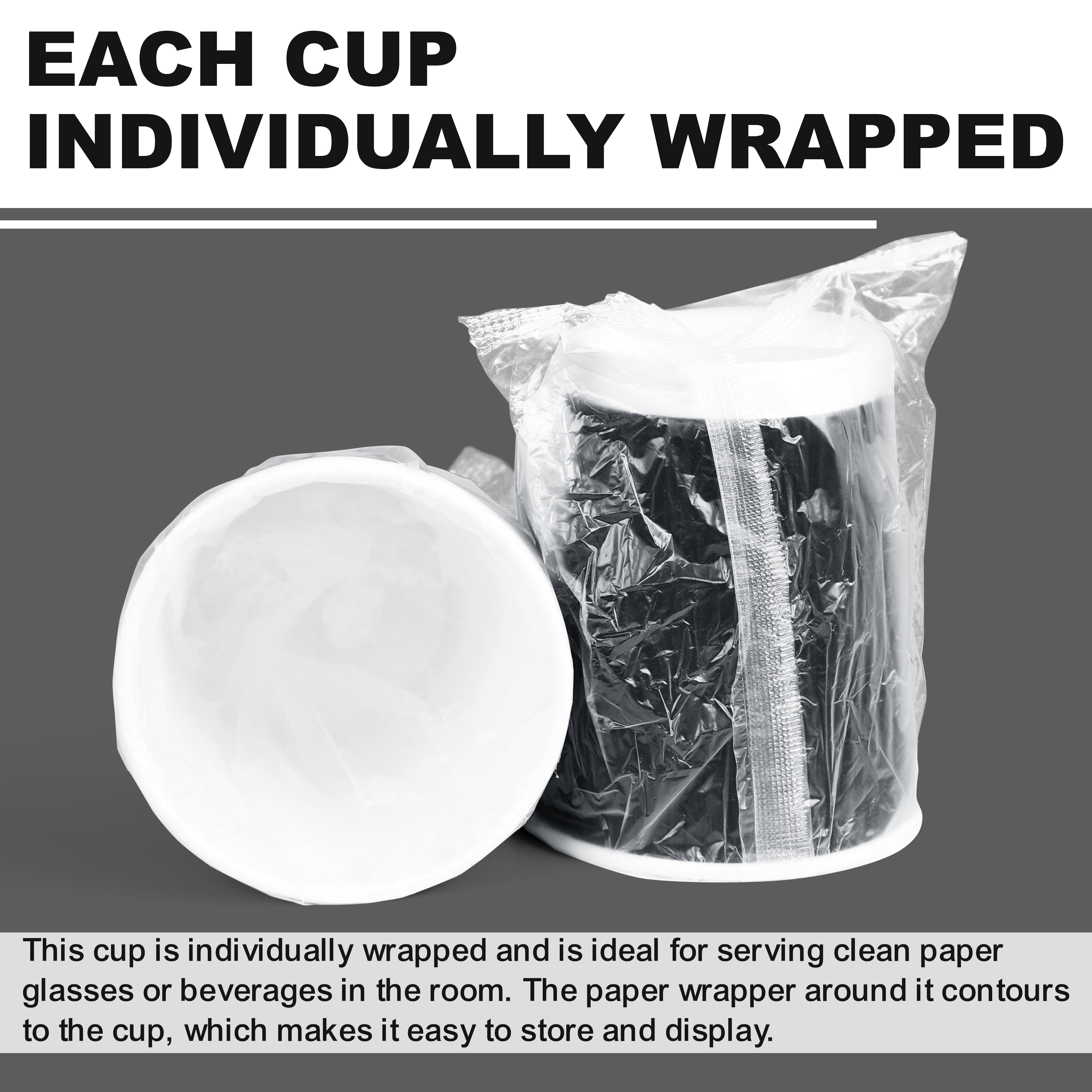 Three Leaf 9 Oz. Ripple Wall Cups, Individually Wrapped, (Black) 900 Ct ...