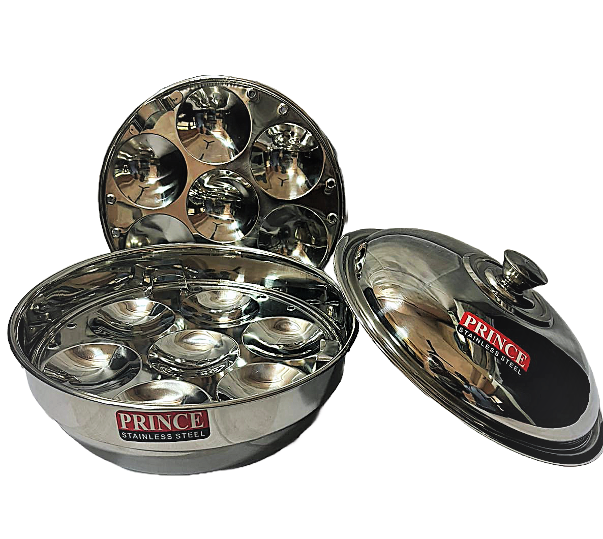 Stainless Steel for Idli/Dhokla/Modak Maker Multi Kadai Set 6 in 1 ...