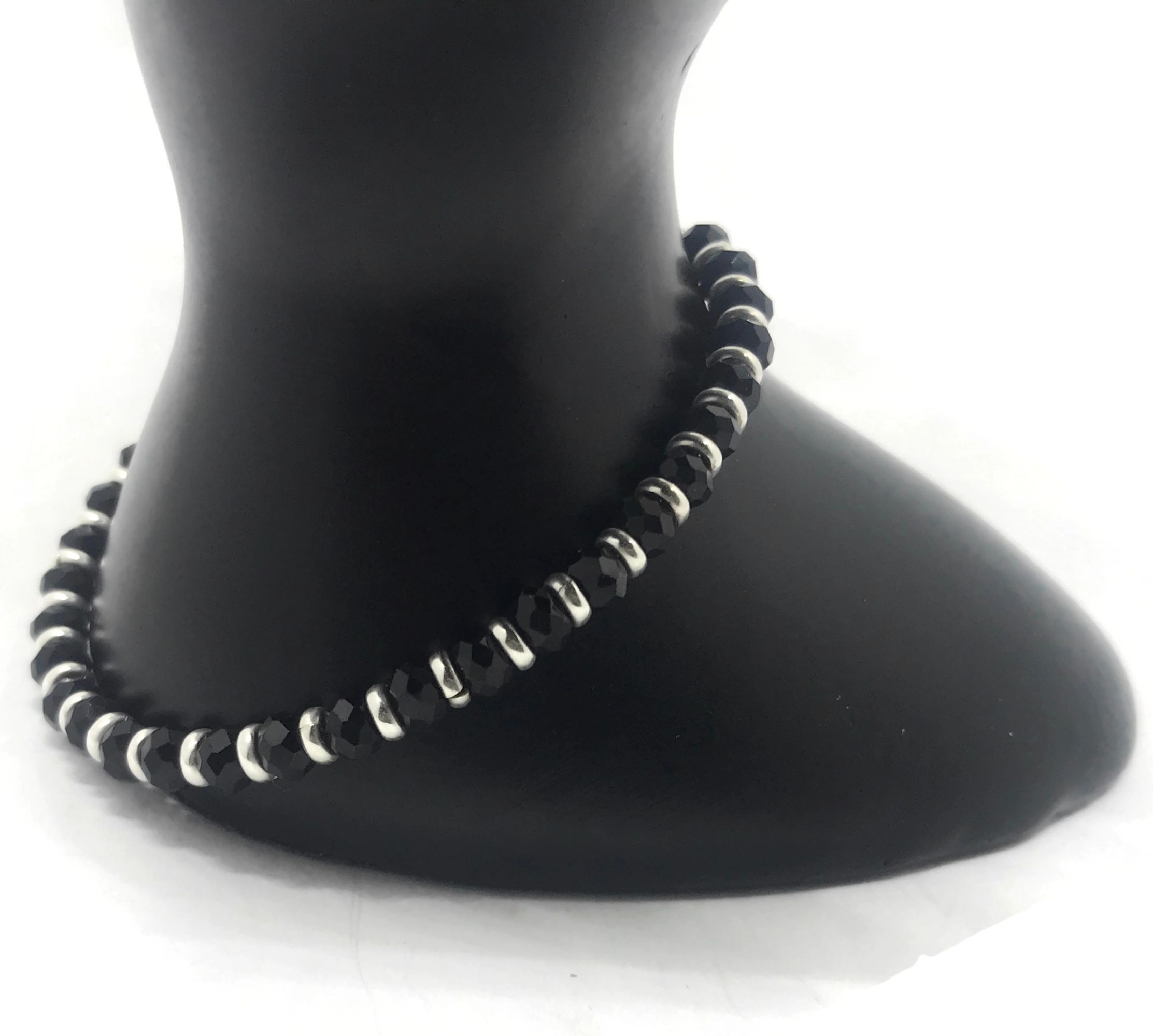 925 Sterling Silver New Born / Toddler Kids Black Beads Najariya ...