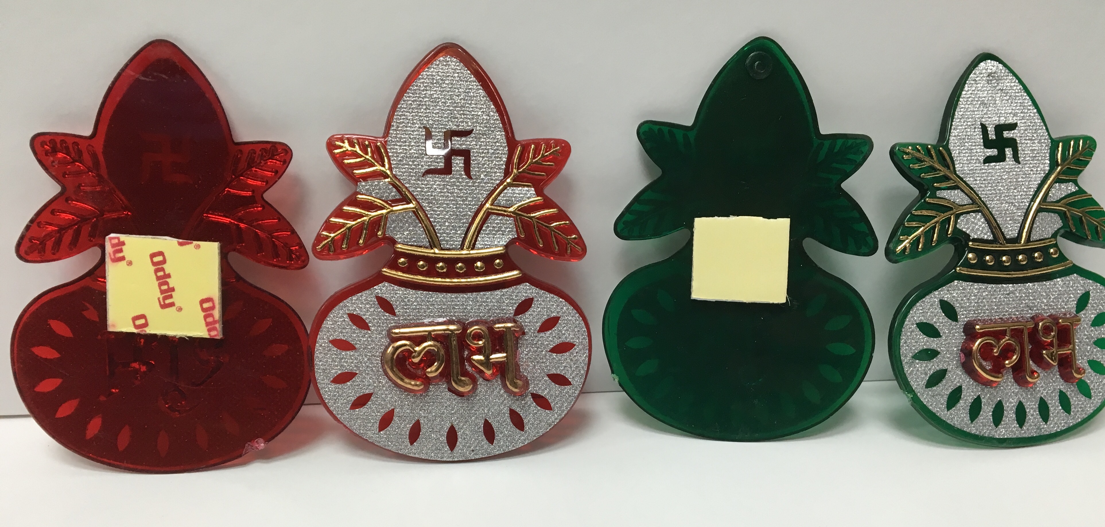 Subh Labh Kalash Stickers 4" | Door Hangers, Diwali Decoration Ideas ...