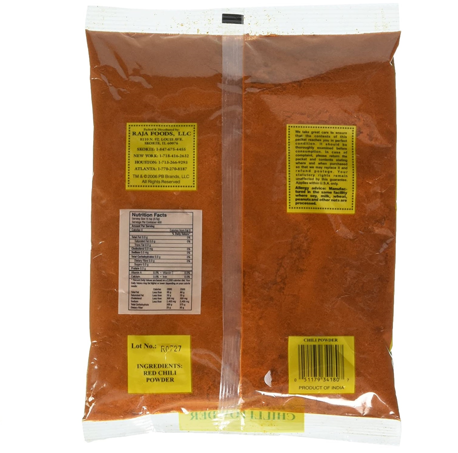 Indian Spice Swad Chili Powder Red (Regular) #43036 | Buy Online ...
