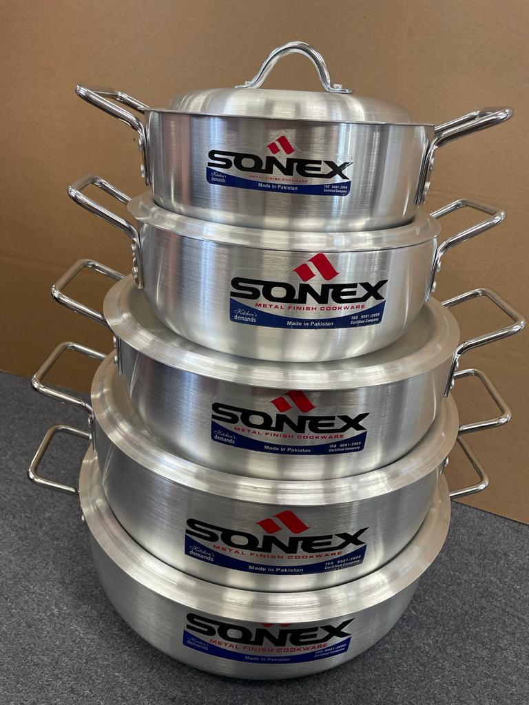 Sonex Fish Pot w/ Lid: Aluminum Cooking Pot 3.5 to 14 Liters - Select ...