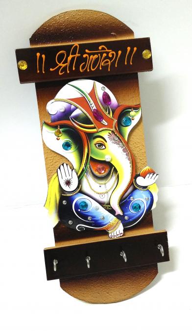 Key Holder Wall, Indian Wall Art, Beautiful Ganesh Key Stand, HOUSE ...