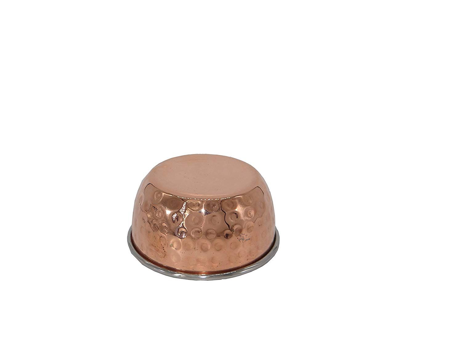 Set of 2 Copper Pickle Dish w/ 3 Bowls & Brass Handle #51887 | DesiClik ...