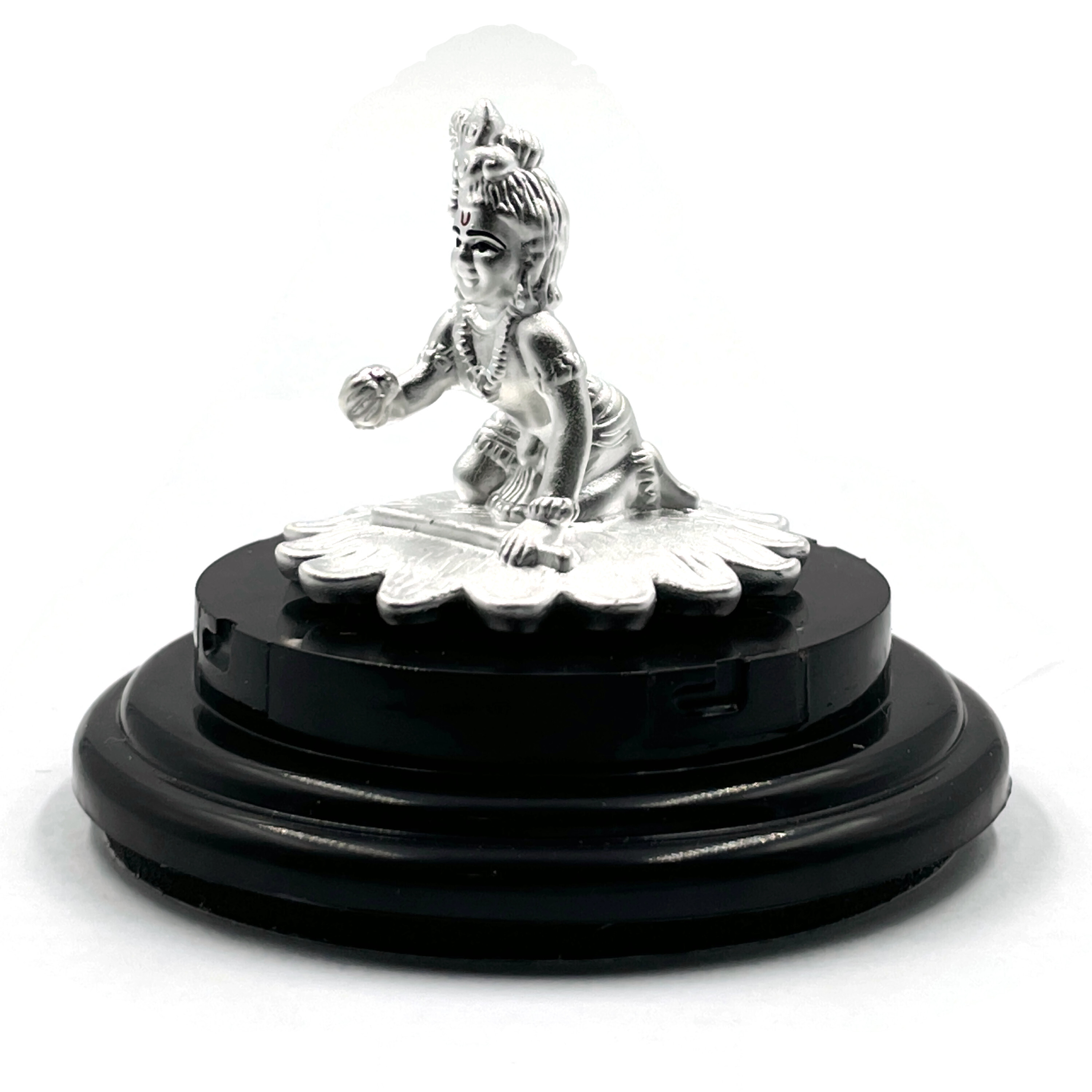 Carved Design 999 Krishna Pure Silver (99.5%) Idol/Statue/Murti (#06 ...