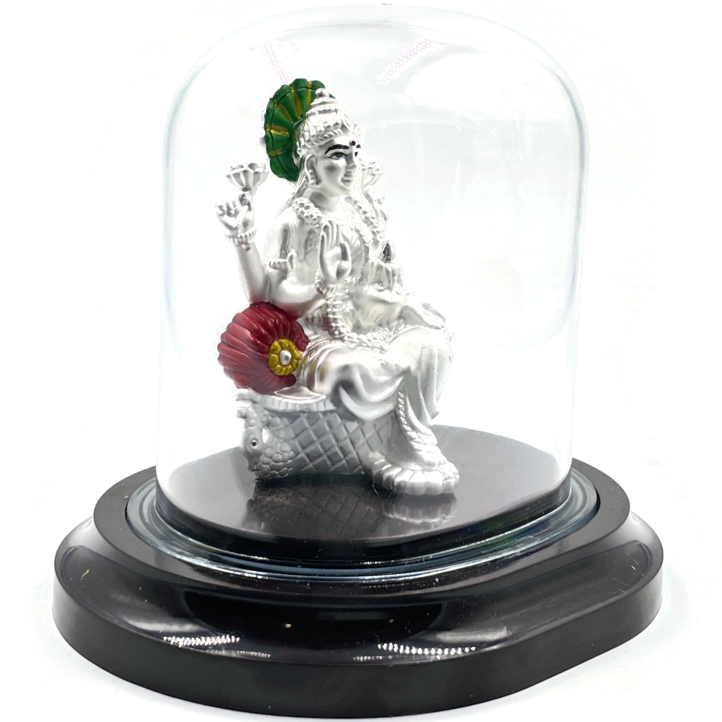 Pure Silver 999 Lakshmi Statue (#18) #51399 | DesiClik.com, USA