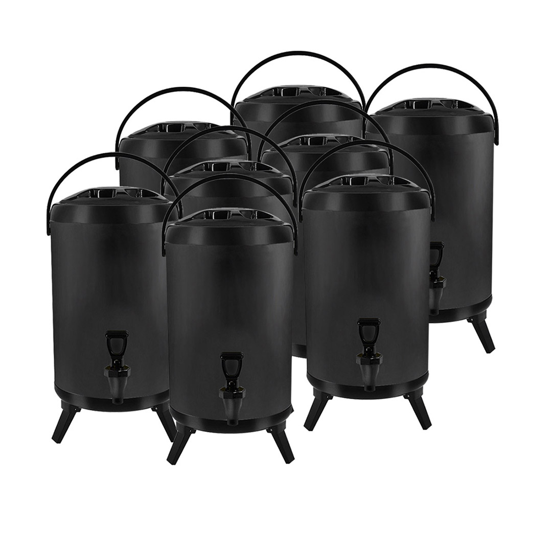 SOGA 8X 8L Stainless Steel Milk Tea Barrel #60846 | DesiClik.com, USA
