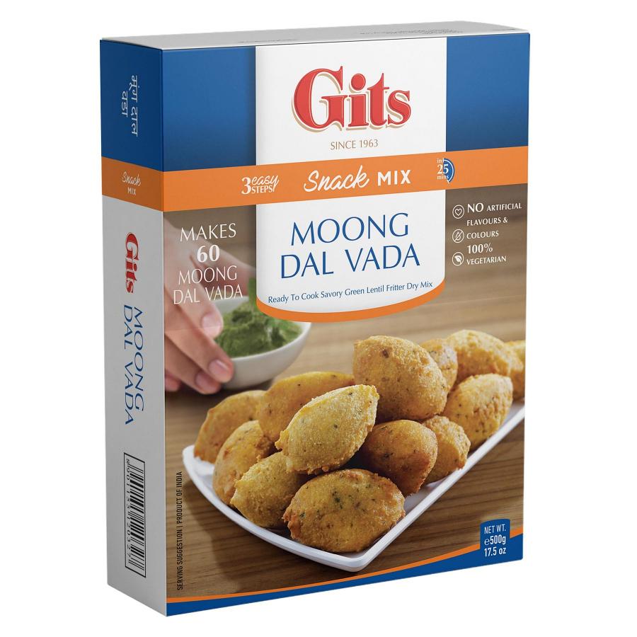 Wholesale Gits Moong Dal Vada (Snack Mix) - 17.5 Oz (500 Gm) - 30 Pack ...