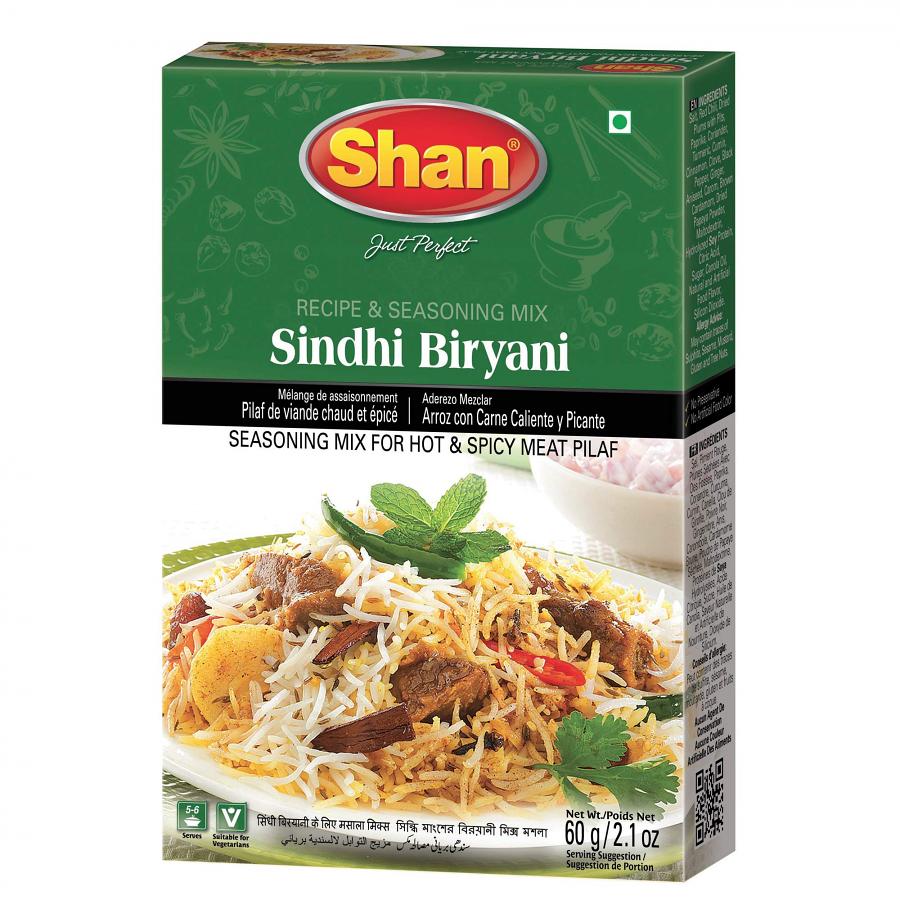 Shan Seasoning Mix For Sindhi Biryani 60 gms #45684 | DesiClik.com, USA