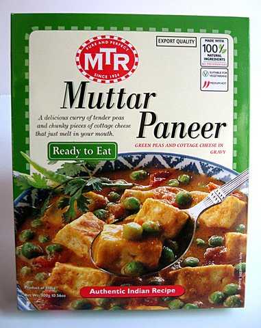 Mtr Ready To Eat Muttar Paneer 300 gms #46273 | DesiClik.com, USA