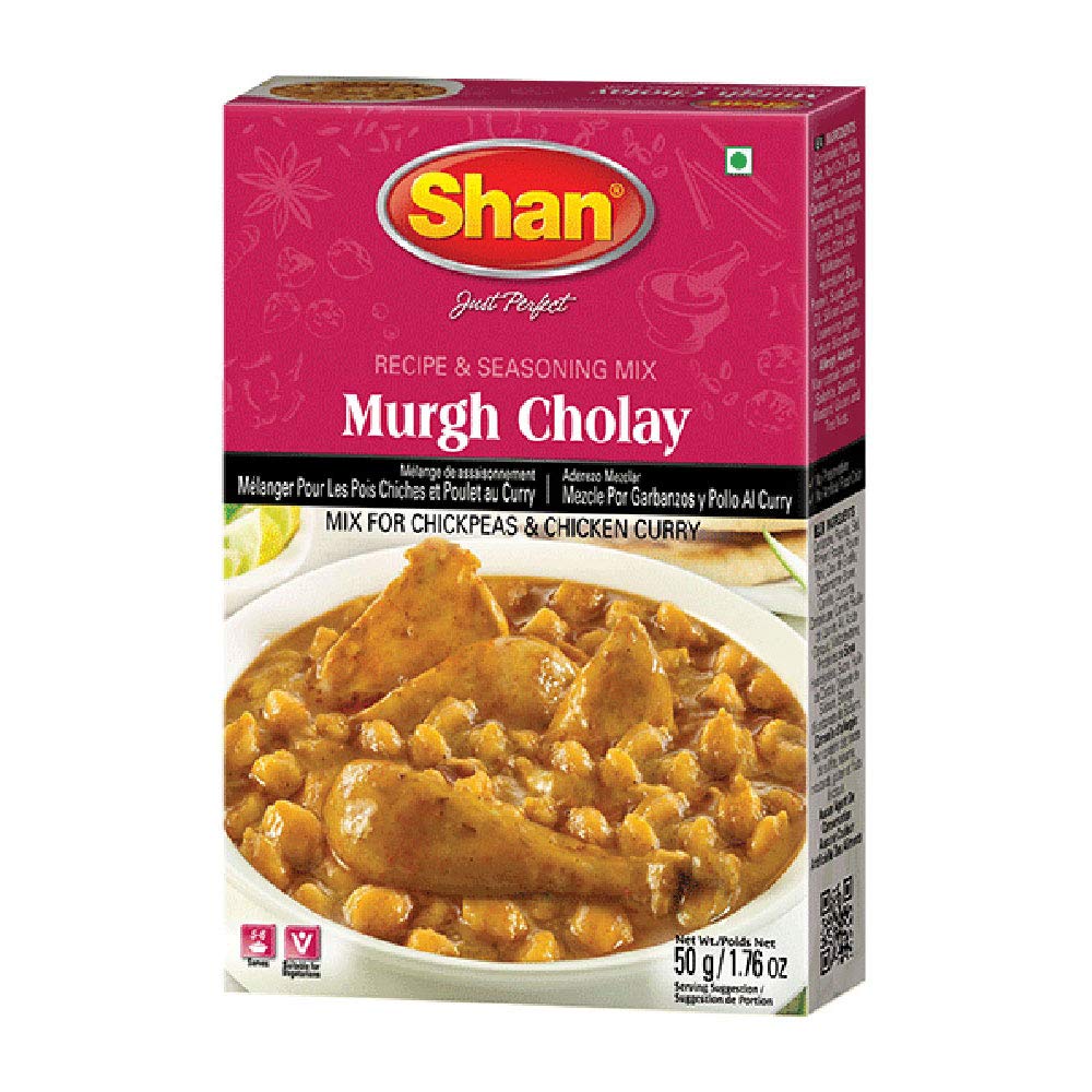 Shan Seasoning Mix - Murgh Cholay 50 gms #45585 | DesiClik.com, USA