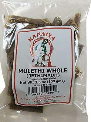 Licorice Root Sticks, 4 Ounces, 100g [Mulethi Whole Jethimadh ...
