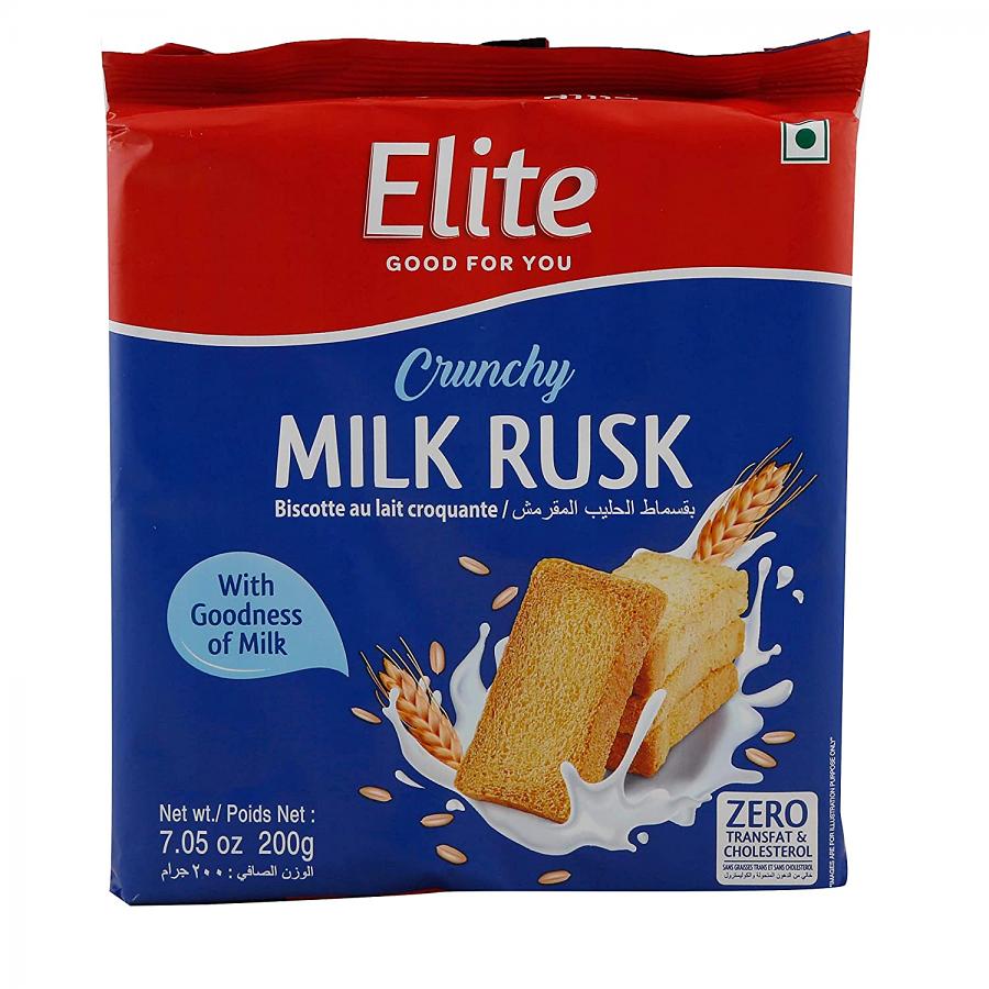 ELITE crunchy Milk Rusk 480 gms #50478 | DesiClik.com, USA