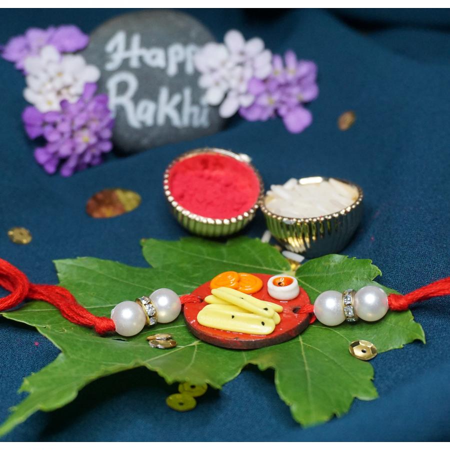 FOOD RAKHI - Fafda and Jalebi Rakhi for the breakfast lovers W/ Roli ...