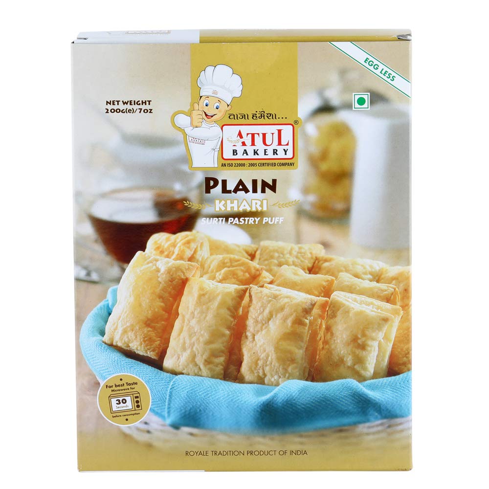 Atul Bakery- Plain Khari 400 gms #50463 | DesiClik.com, USA