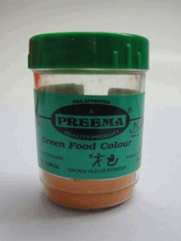 Food Color Powder Green 25gm (12 Pack) #26936 | DesiClik.com, USA