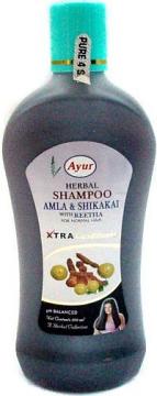 Ayur Herbal Shampoo - Amla & Shikakai w/ Reetha (500 ml), HAIR CARE ...