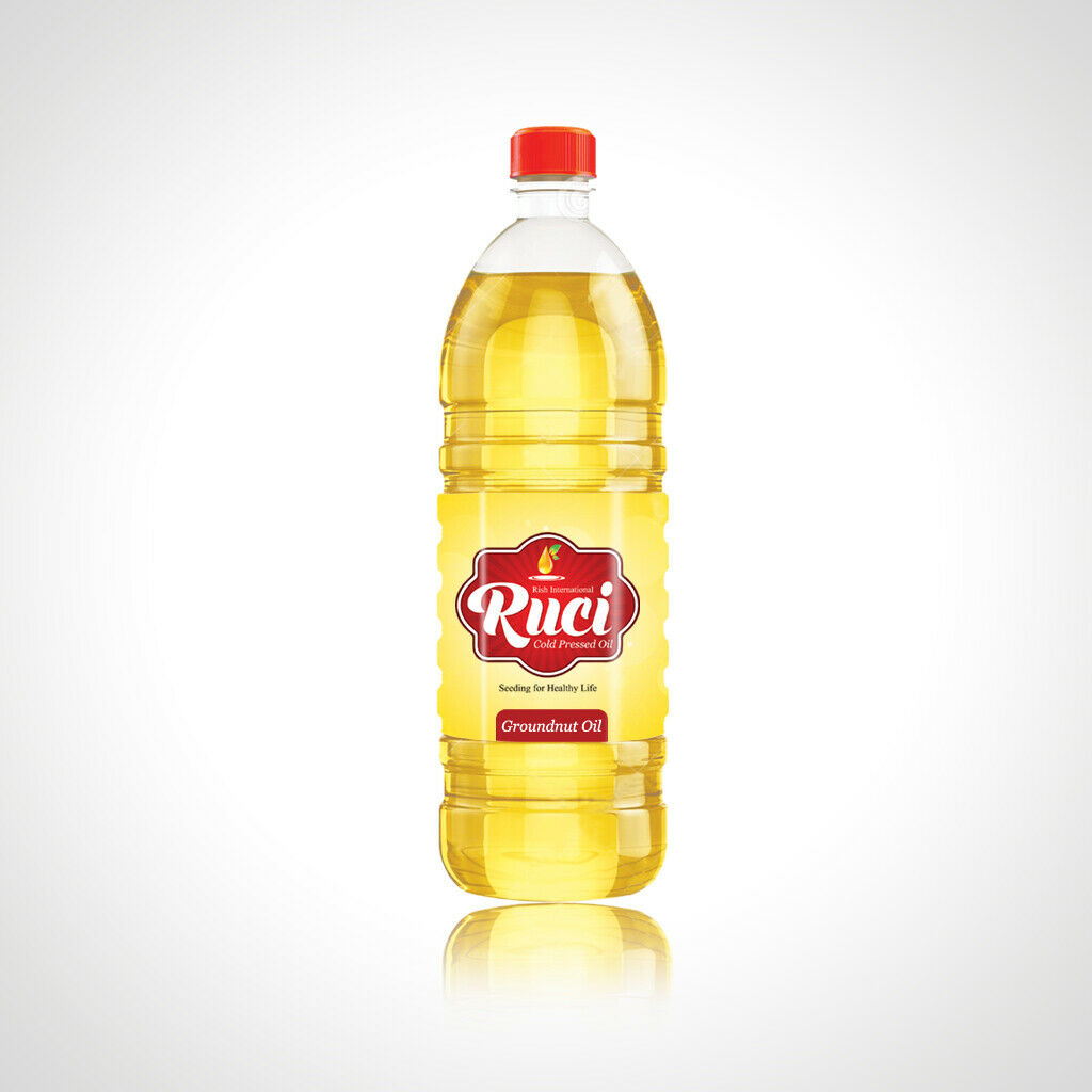 Ruci Cold Pressed Groundnut Oil 1 litre #56190 | DesiClik.com, USA