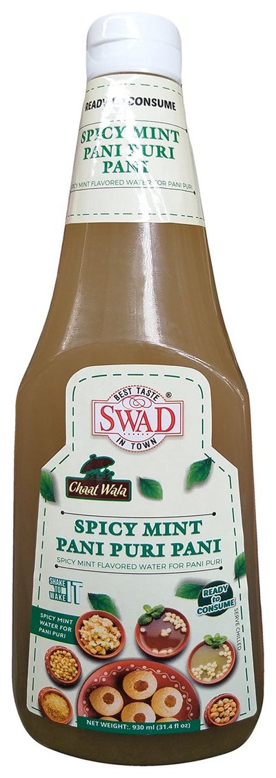 Swad Spicy Mint Pani Puri Pani 31.4oz #51575 | DesiClik.com, USA