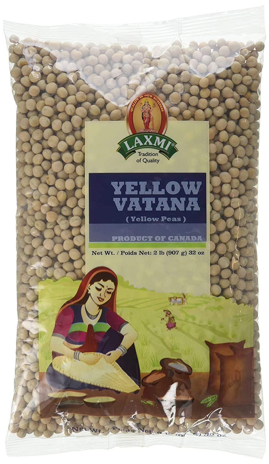 Laxmi Yellow Vatana 4 lbs #45691 | DesiClik.com, USA