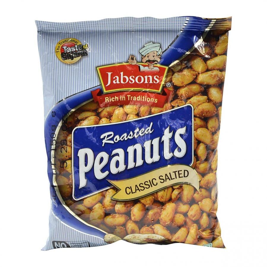 Jabsons Roasted Peanuts- Classic Salted 140 gms #46809 | DesiClik.com, USA
