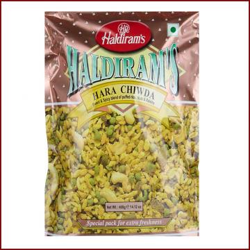 Haldiram Hara Chiwda 200 grams, Indian Namkeen & Snacks #22888 ...