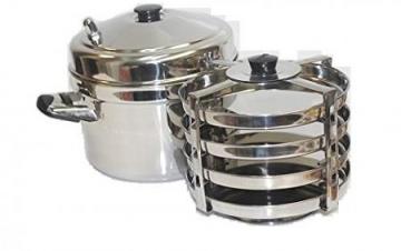 Stainless Steel Khaman Dhokla Cooker w/ Stand #24159 | Buy Indian ...