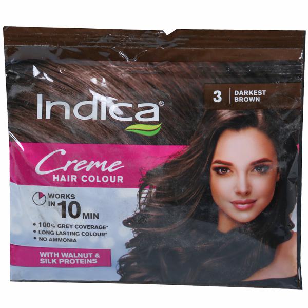 Indica Hair Color Natural Black 40 ml #49685 | DesiClik.com, USA