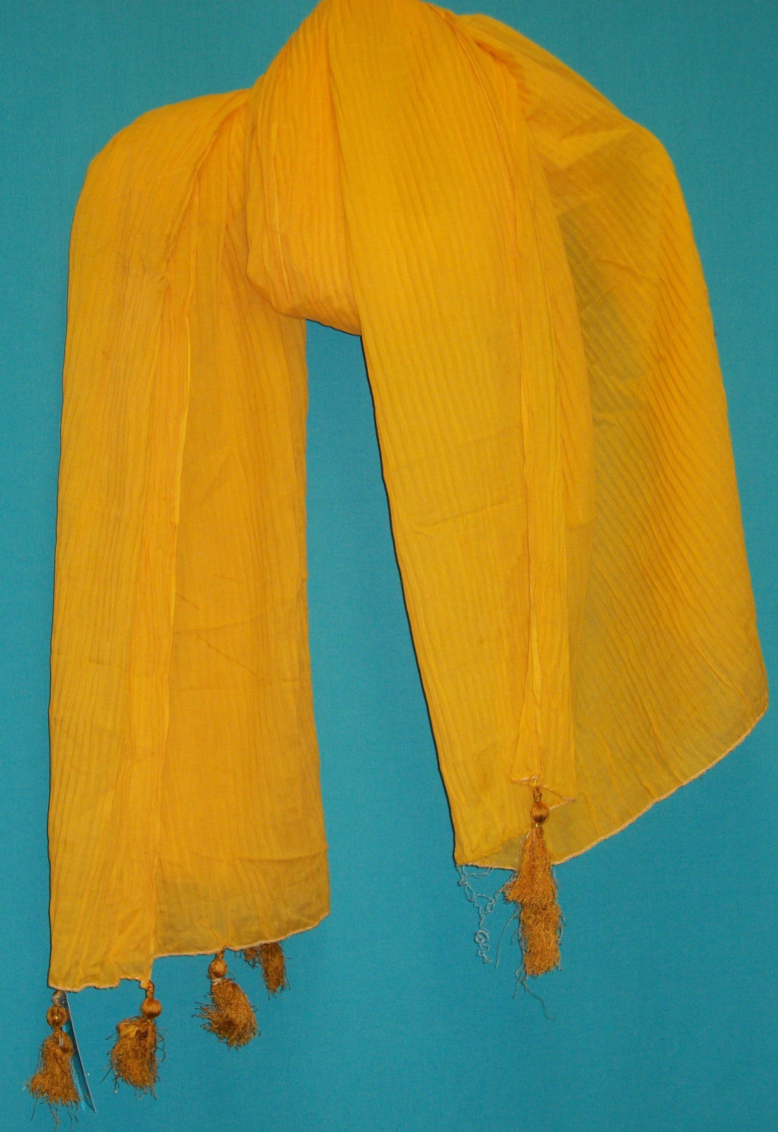 Scarf 2581 Yellow Cotton Haldi Ubtan Roka Dupatta Chunni Shawl #39379 ...