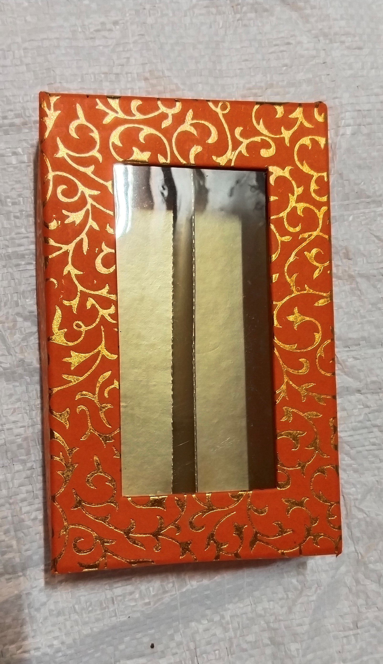 Fancy Design Sweets Boxes in Golden Orange W/ Window - 250 & 500 Gms ...